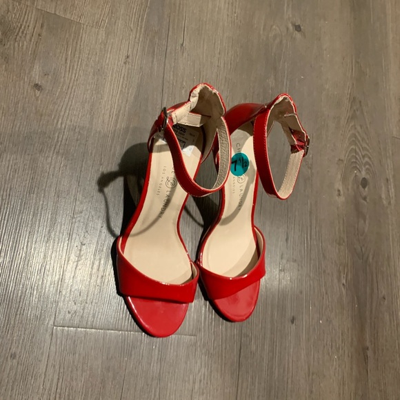 Chinese Laundry | Shoes | Red Patent Leather Chinese Laundry Heels ...